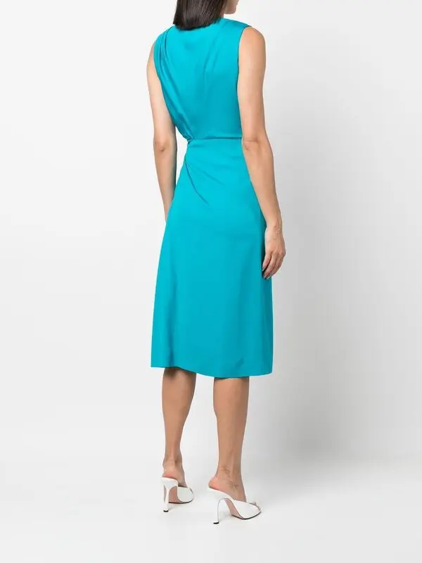 Alberta Ferretti Wrap-style Midi Dress
