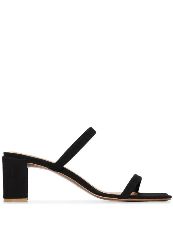 By Far Tanya 60mm Sandals - Black