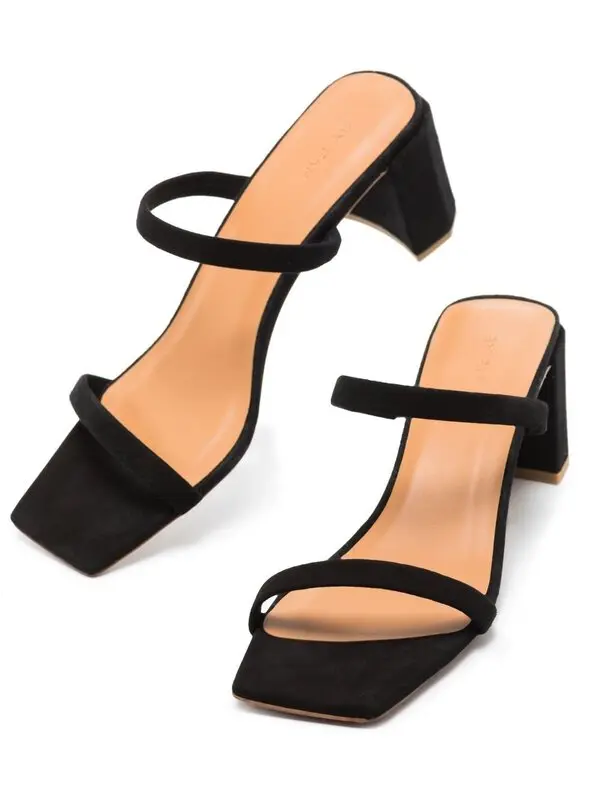 By Far Tanya 60mm Sandals - Black