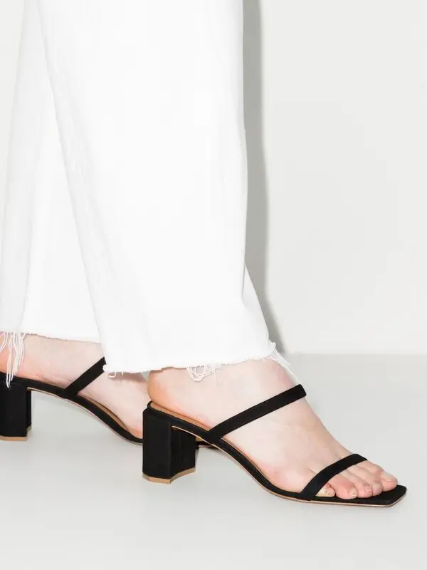By Far Tanya 60mm Sandals - Black