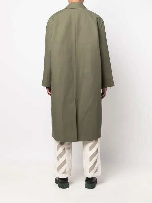 032C Logo-plaque Trench Coat