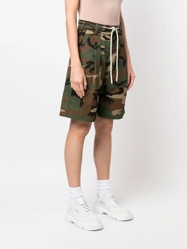 Palm Angels Camouflage-print Knee-length Shorts