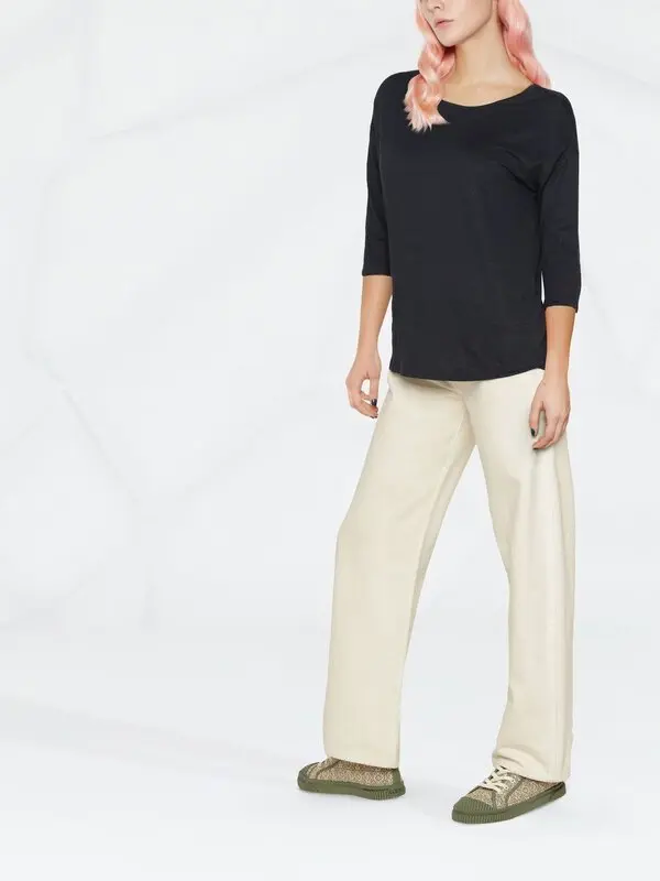 Majestic Filatures Scoop-neck Top
