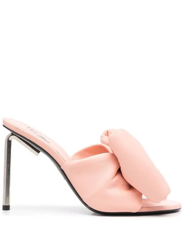 Off-White Bow-detail Padded Sandals - Pink