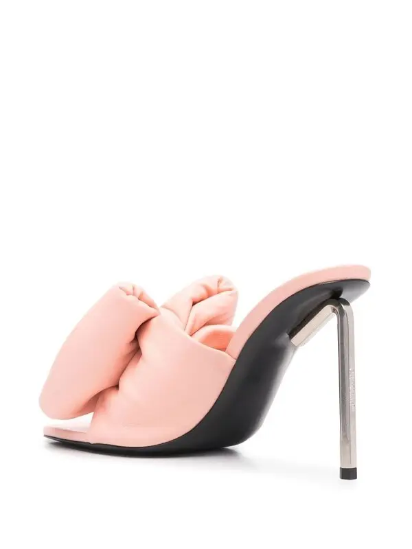 Off-White Bow-detail Padded Sandals - Pink