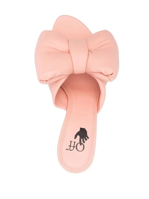Off-White Bow-detail Padded Sandals - Pink