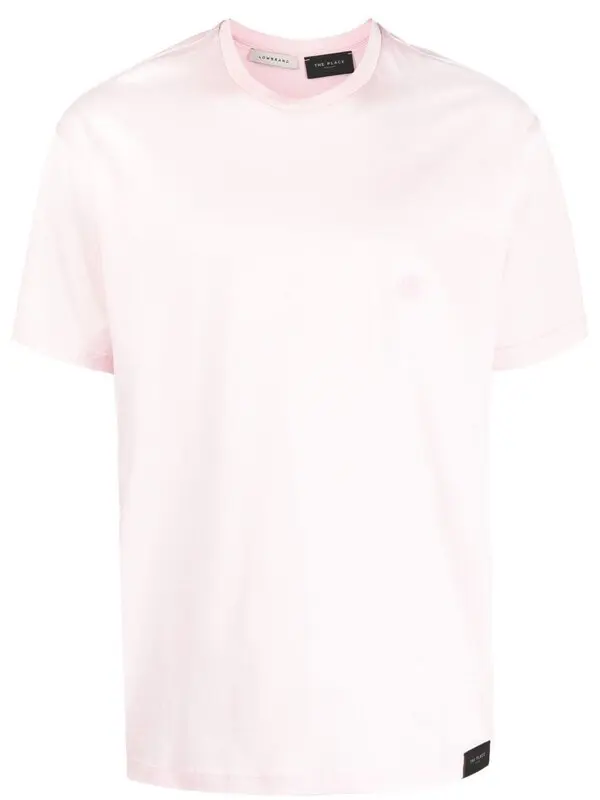LOW BRAND Logo-embroidered T-shirt