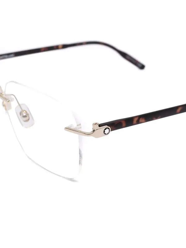 Montblanc Rimless Rectangular-frame Glasses