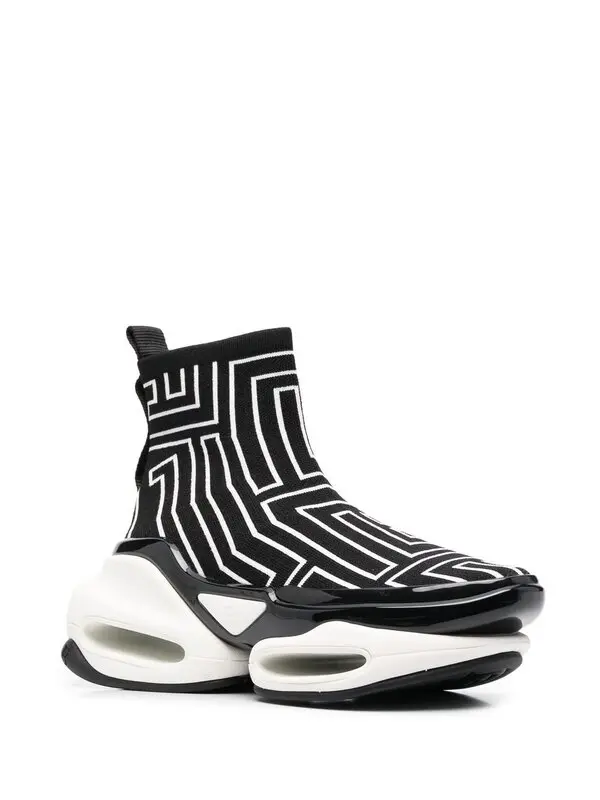 Balmain Bold Hiking Monogram Sneakers