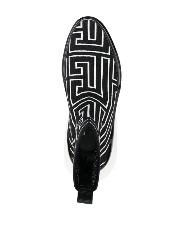 Balmain Bold Hiking Monogram Sneakers