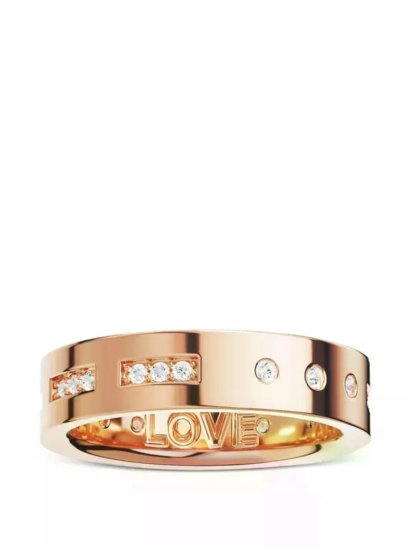APM MONACO Morse Code Band Ring - Gold