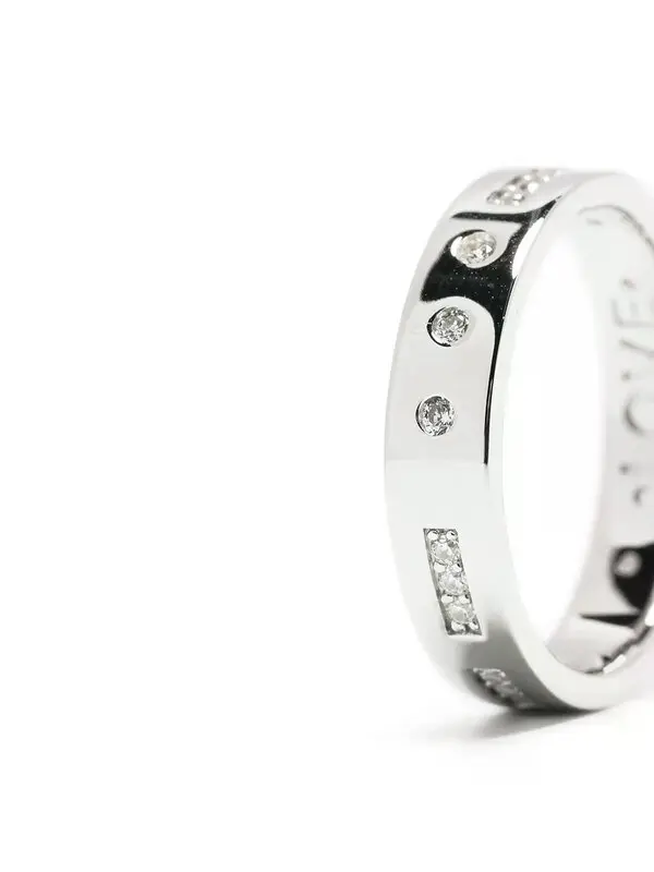 APM MONACO Love Morse Code Ring