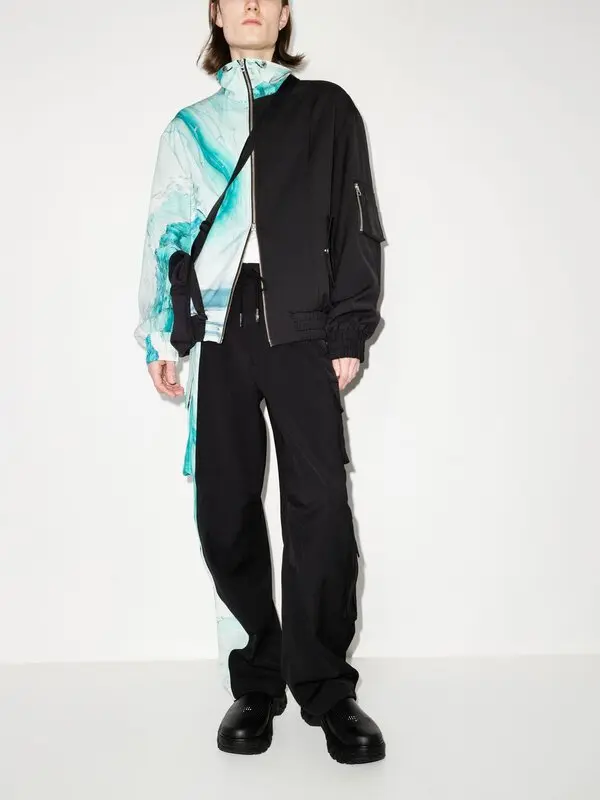 FENG CHEN WANG Panelled Drawstring Cargo Pants