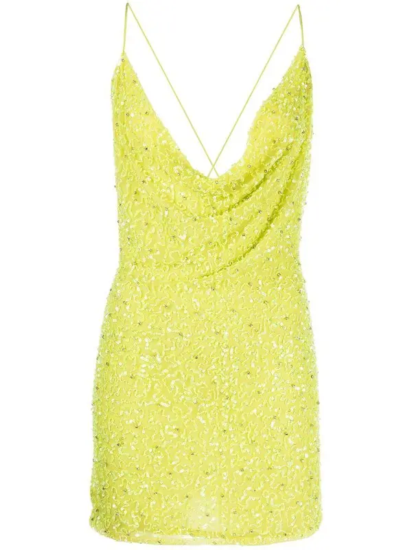 Retrofete Sequin Embellished Mini Dress