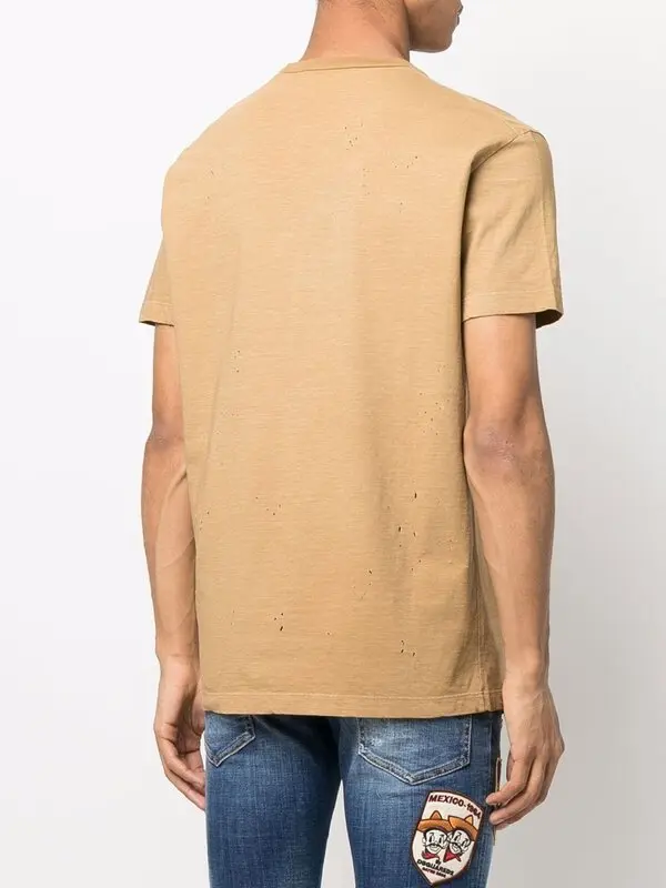 Dsquared2 Logo-print Short-sleeve T-shirt - Neutrals