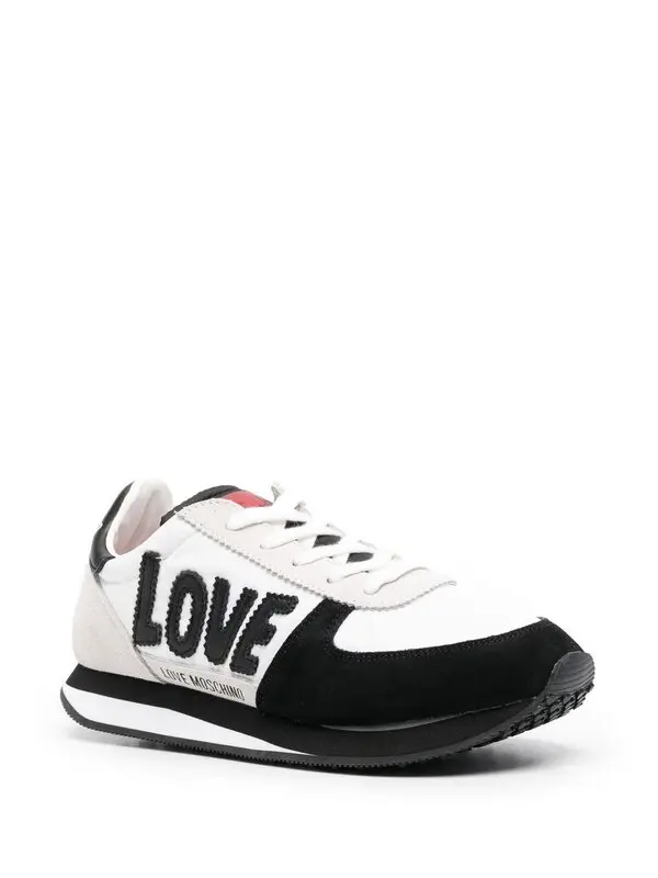 Moschino Suede-panelled Sneakers