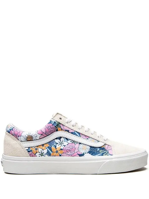 VANS Old Skool Retro-floral Sneakers - Neutrals