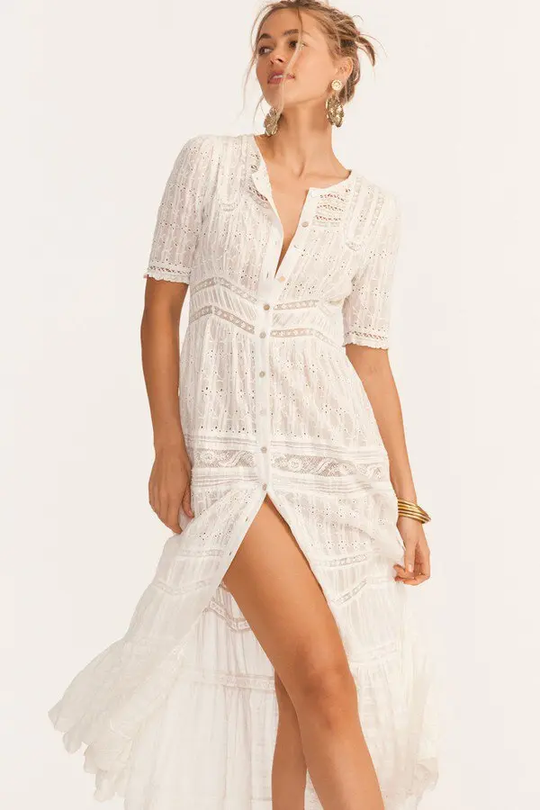 chinese dress ladies LoveShackFancy Nevis Maxi Dress
