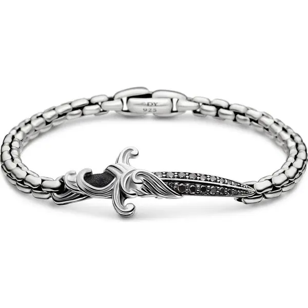David Yurman Waves Dagger Bracelet - Black Diamond