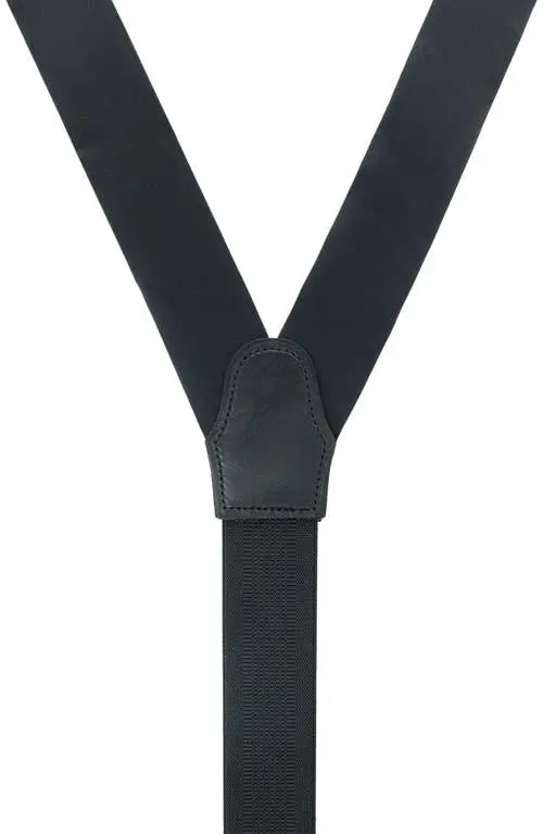 Trafalgar Sutton Silk Suspenders - Black