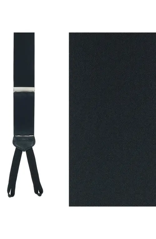 Trafalgar Sutton Silk Suspenders - Black
