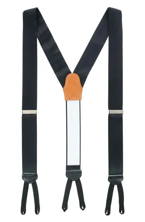 Trafalgar Sutton Silk Suspenders - Black
