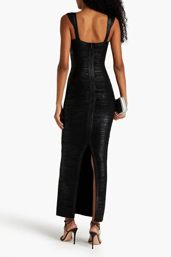 Herve Leger Metallic Bandage Gown