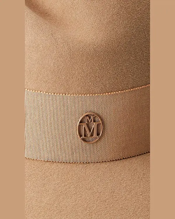 MAISON MICHEL Virginie Water-resistant Wool Felt Hat - Camel