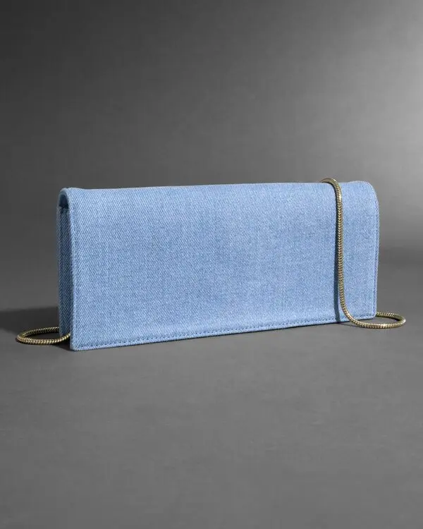 Alexis Bittar Twisted Side Handle Clutch Purse - Gold