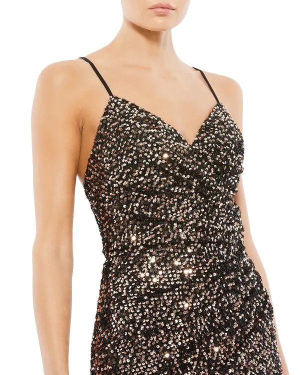 Mac Duggal Ieena Collection Sequined Gown