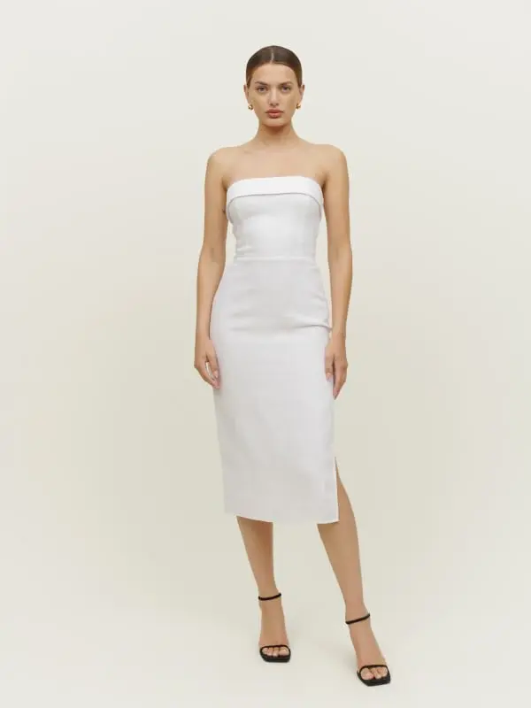 marcella linen dress reformation Reformation Marcella Linen Dress by Reformation