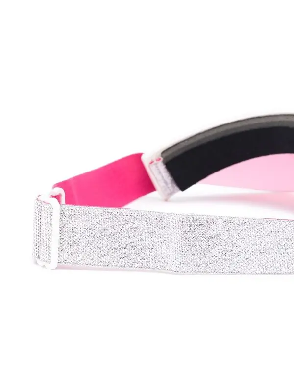 JIMMY CHOO Logo Embroidered Visor - Pink