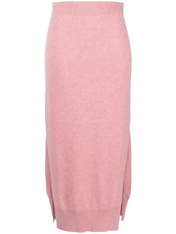 BARRIE High-waisted Knit Skirt - Pink