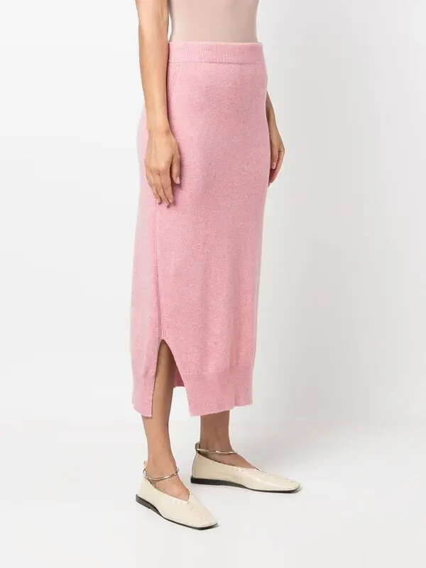 BARRIE High-waisted Knit Skirt - Pink