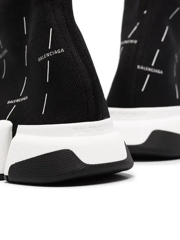 Balenciaga Speed 2.0 Knitted Sneakers - Black