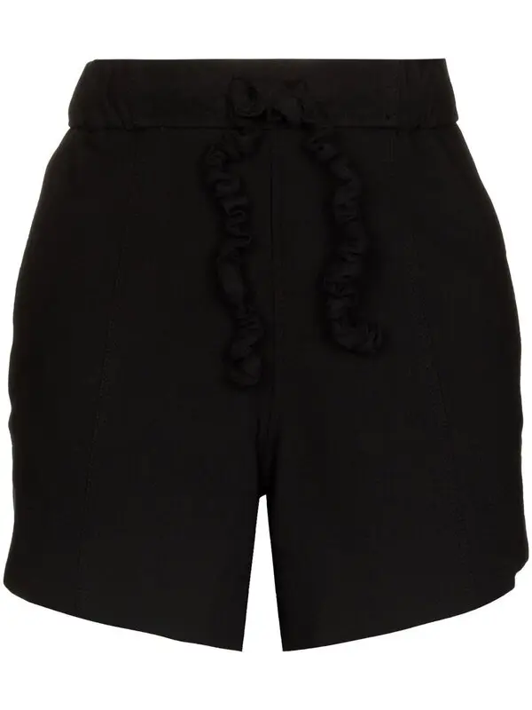 GANNI Crinkled Drawstring Shorts