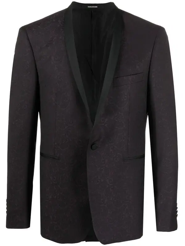 Tagliatore Paisley-jacquard Single-breasted Blazer