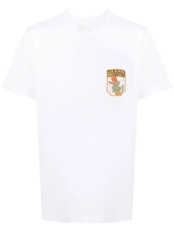 MAHARISHI Airborne Mike Force Crewneck T-shirt - White