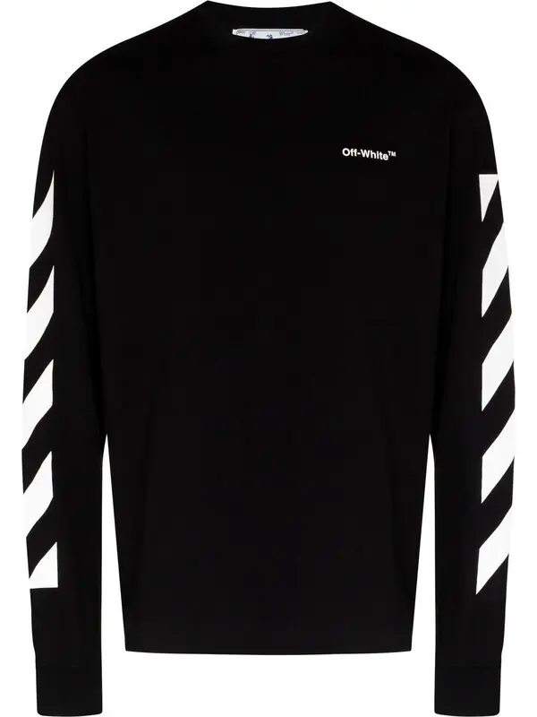 Off-White Diag Graphic Sleeve T-shirt - Black