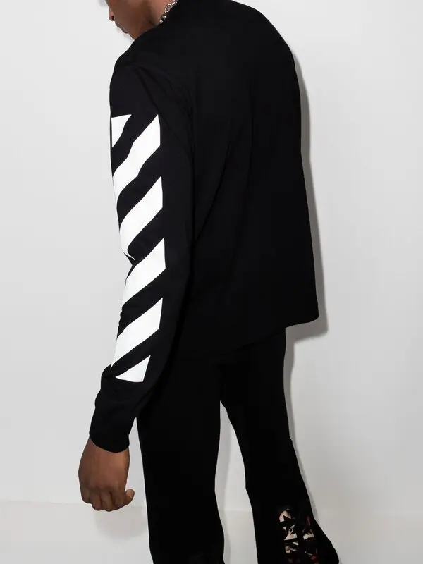 Off-White Diag Graphic Sleeve T-shirt - Black