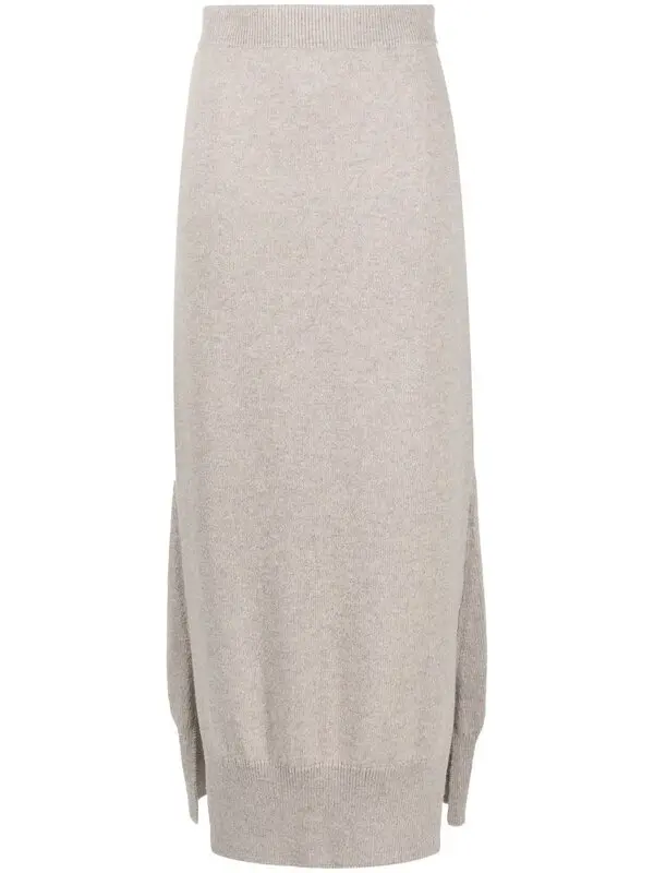 BARRIE High-waisted Knit Skirt - Neutrals