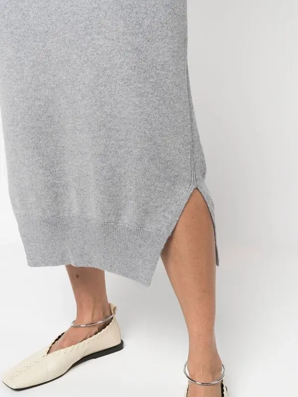 BARRIE High-waisted Knit Skirt - Grey