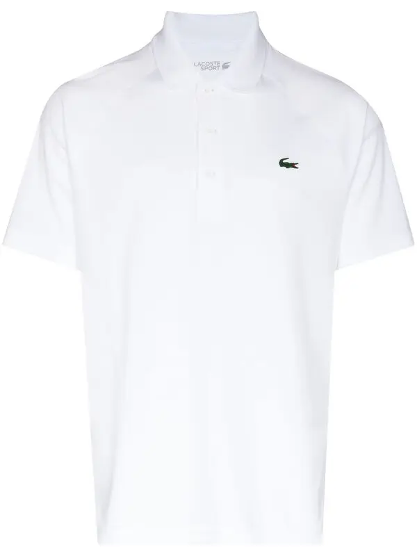 Lacoste Logo-patch Short-sleeved Polo Shirt - White