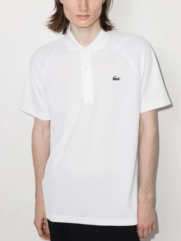 Lacoste Logo-patch Short-sleeved Polo Shirt - White