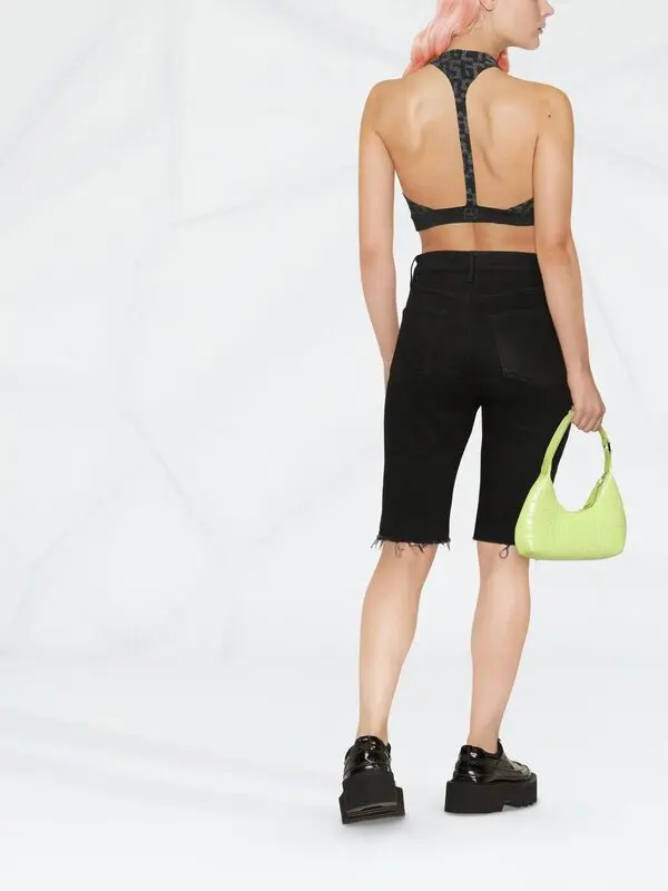 Gcds Logo-print Lurex Cropped Top