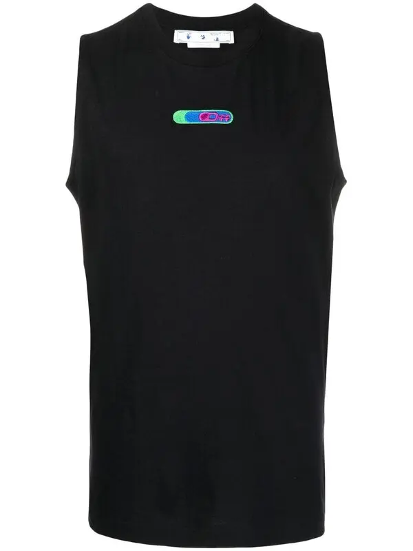 Off-White Logo Sleeveless T-shirt - Black