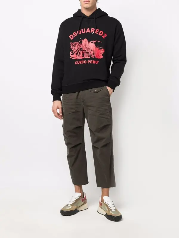 Dsquared2 Logo-print Cotton Hoodie