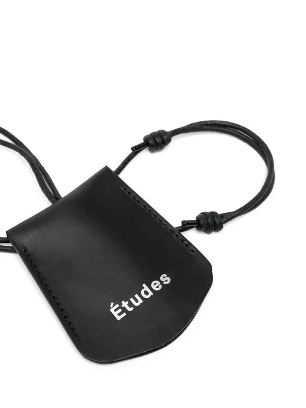 ÉTUDES STUDIO Logo-print Leather Pouch