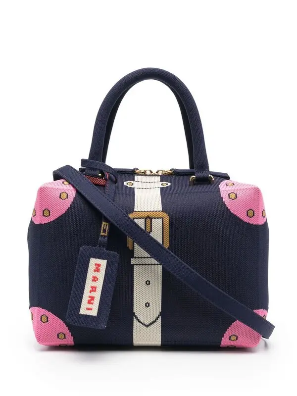 Marni Jacquard-pattern Tote Bag