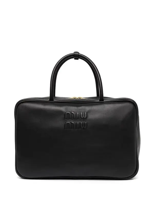 Miu Miu Top-handle Leather Laptop Bag